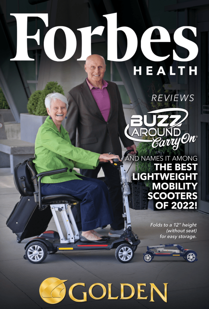 Forbes Health Names Golden BuzzAround CarryOn Among Best Lightweight Mobility Scooters of 2022 ...